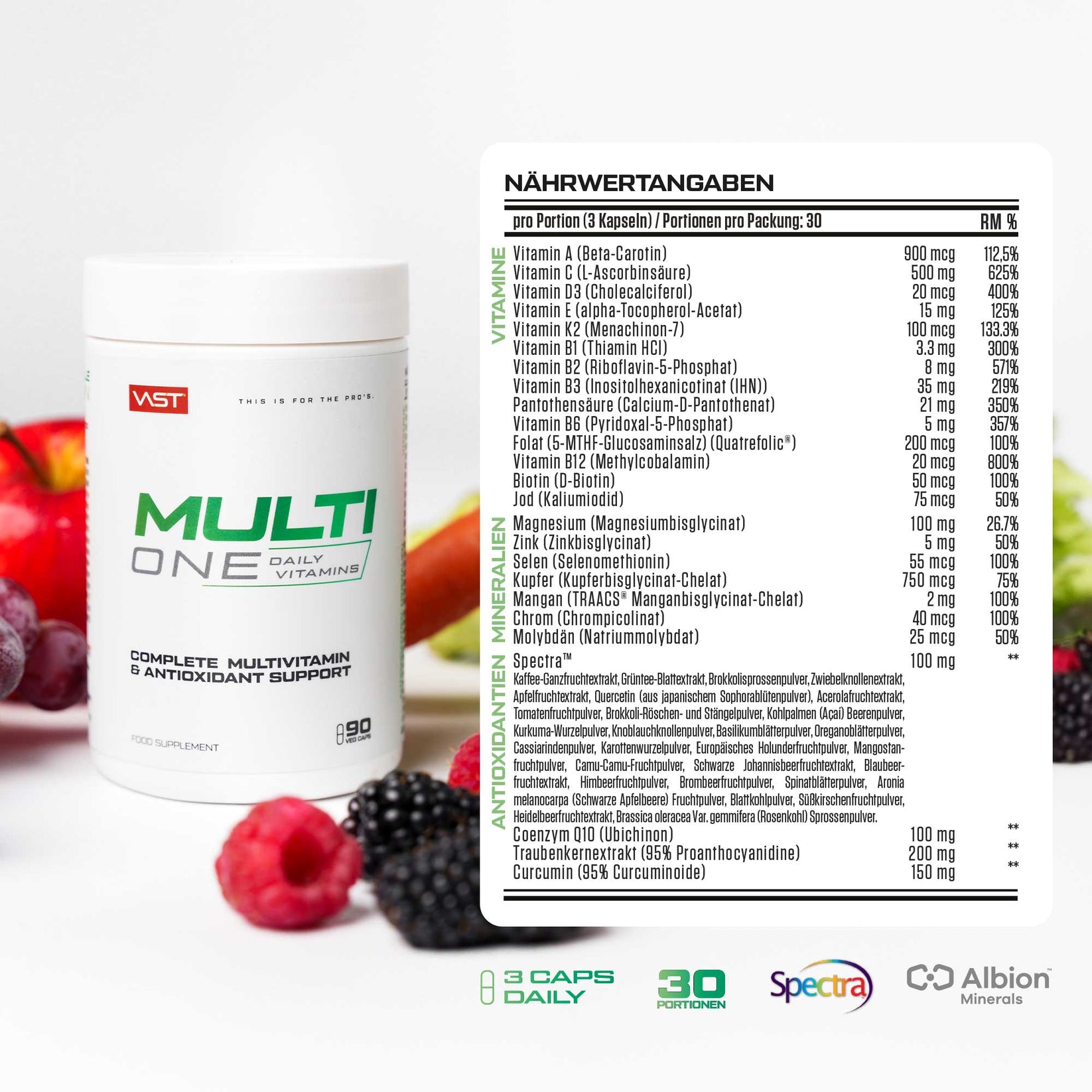 MULTI ONE | Premium Multivitamin online kaufen | 90 vegane Kapseln ...